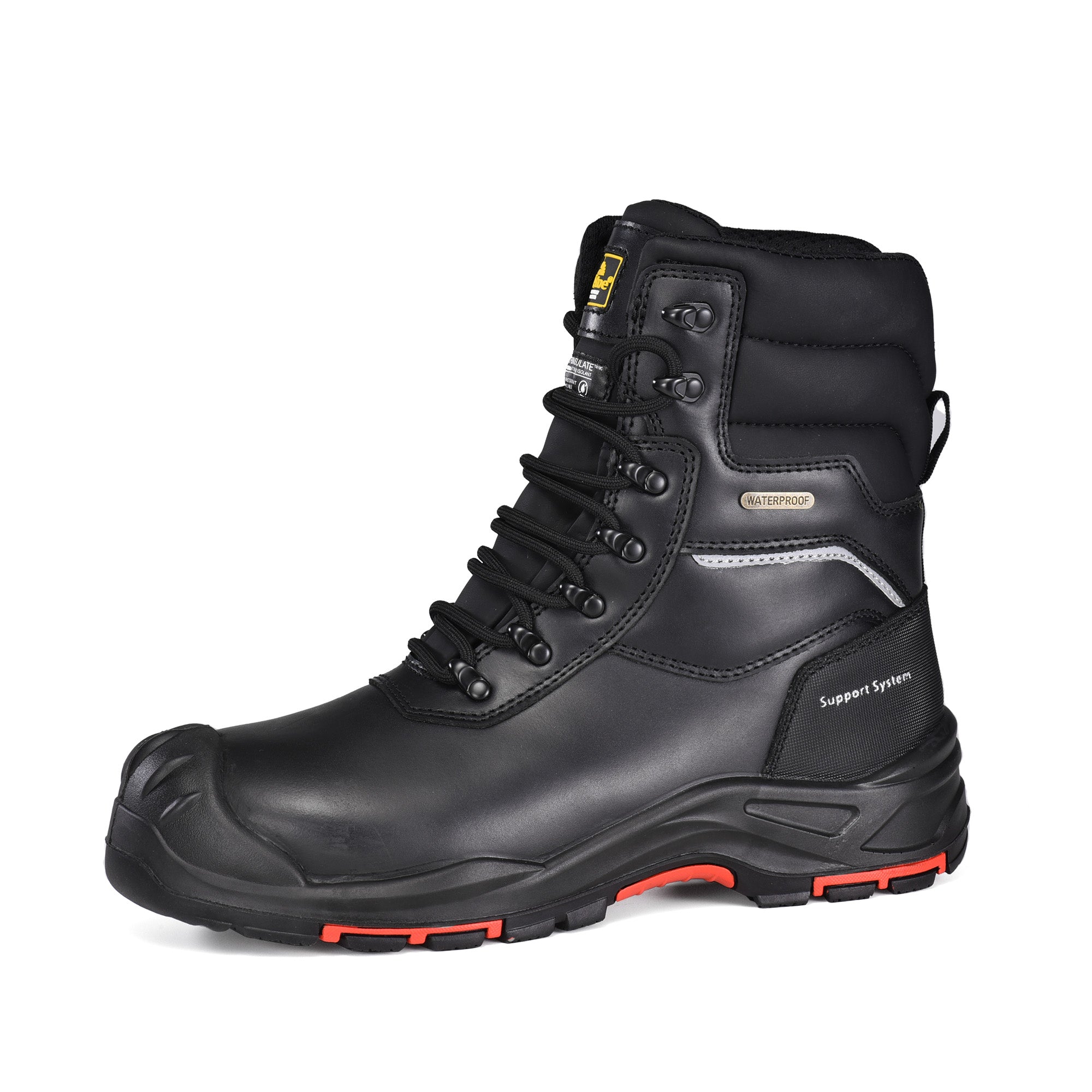 Safetoe Black Waterproof Winter Safety Boots – Insulated 3M Thinsulate ...