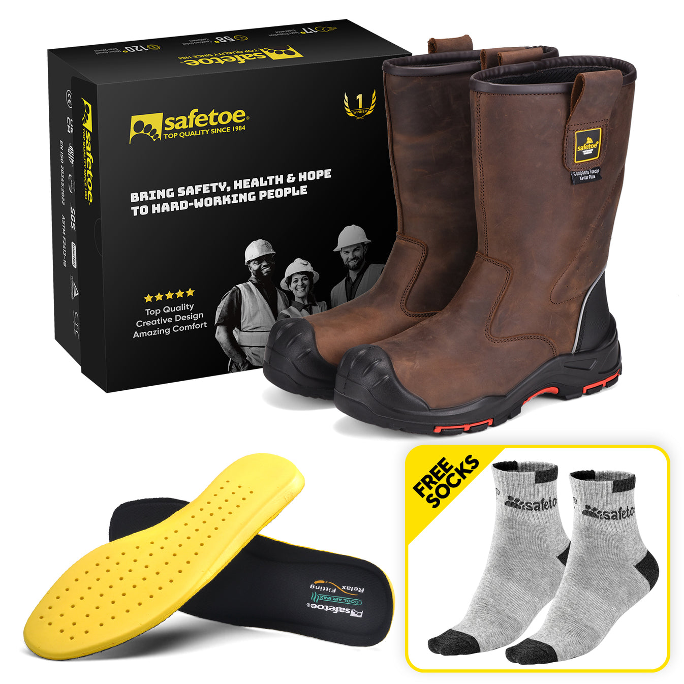 S3 Safety Boots Australia Certified – AS/NZS 2210.3 Composite Toe Weld ...